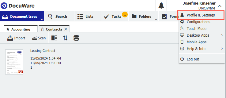 Your DocuWare: Individual settings for an optimal working environment